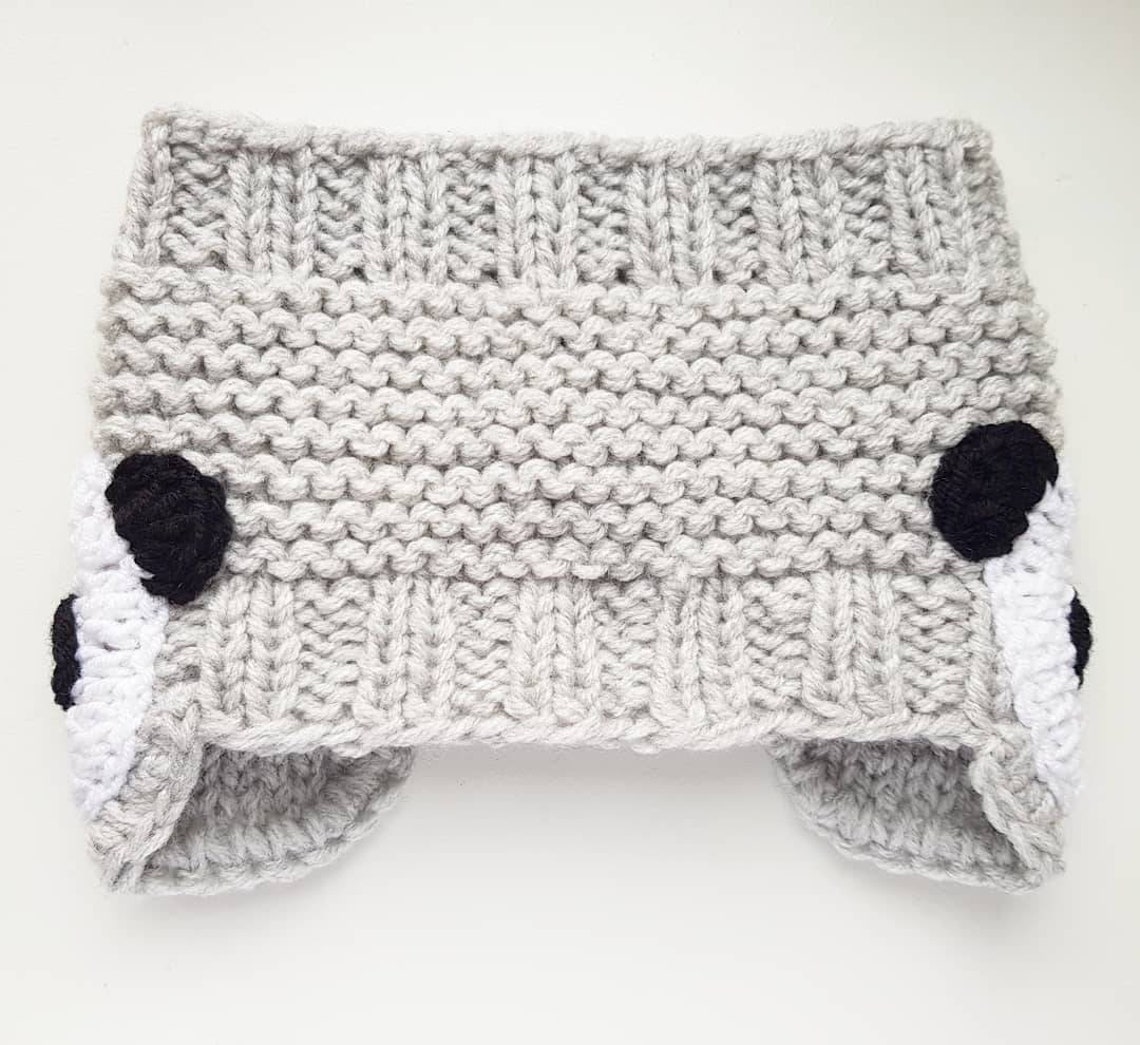 Panda Headband, Knit Headband, Ear Warmer, Head Wrap, Girls Headband ...