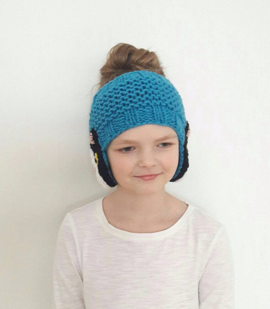 Knit Headband, Cat Headband, Ear Warmer, Messy Bun Hat, Cat Lover Gift ...