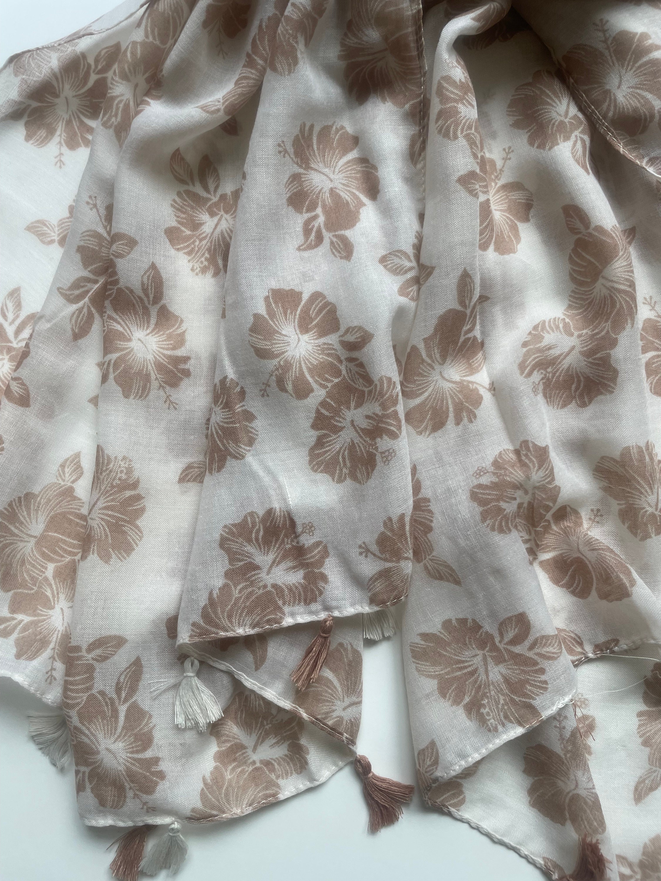 Lightweight Boho Summer Scarf With Fringes - Etsy