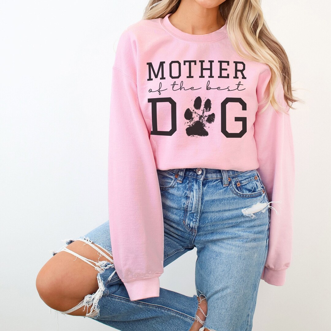 Mother of Dogs Varsity Dog Sweater Dog Mama Sweatshirt Gift for Dog ...