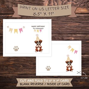 Yorkshire Terrier Birthday Card Printable Dog Birthday Card Yorkie ...