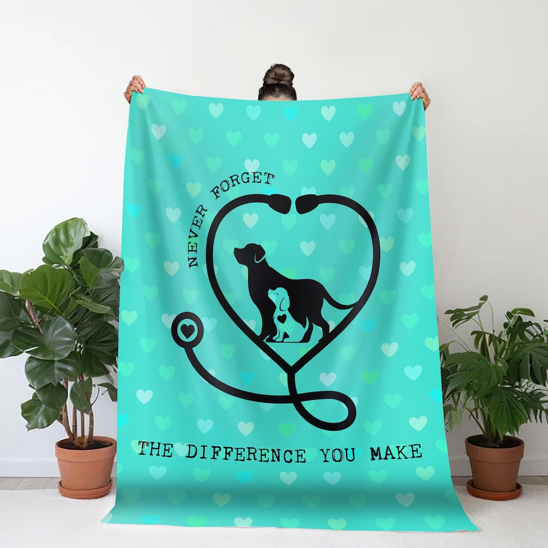 Vet Appreciation Gift Vet Blanket Vet Thank You Gift Veterinary ...