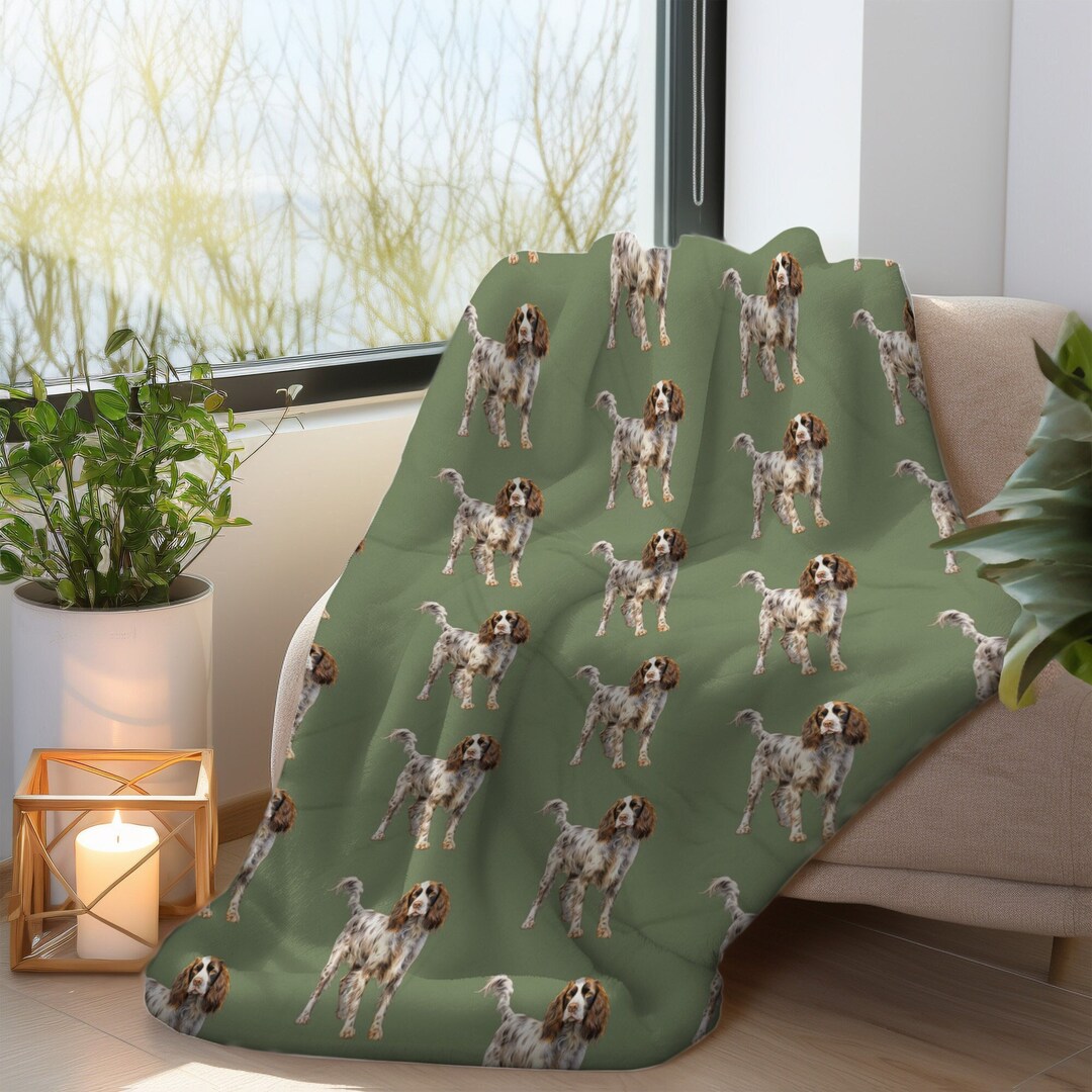 Springer Spaniel Throw Blanket Gift for Working Dog Lover - Etsy UK