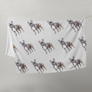 French Bulldog Cosy Blanket Gift for Frenchie Lover New Puppy Gift for ...