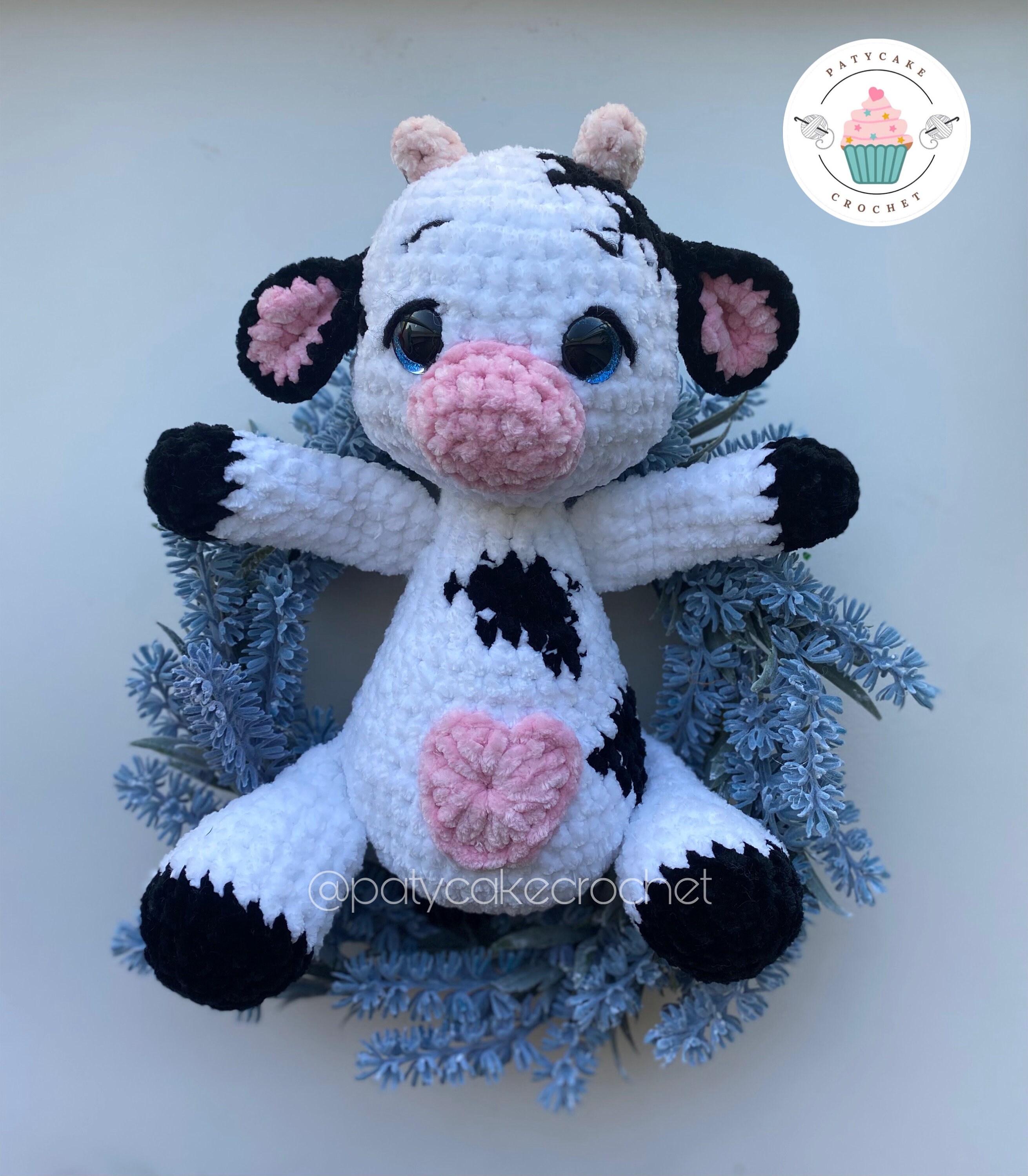 Crochet Cow, Amigurumi Cow Pattern, Cow Toy Pattern, Amigurumi Cow ...