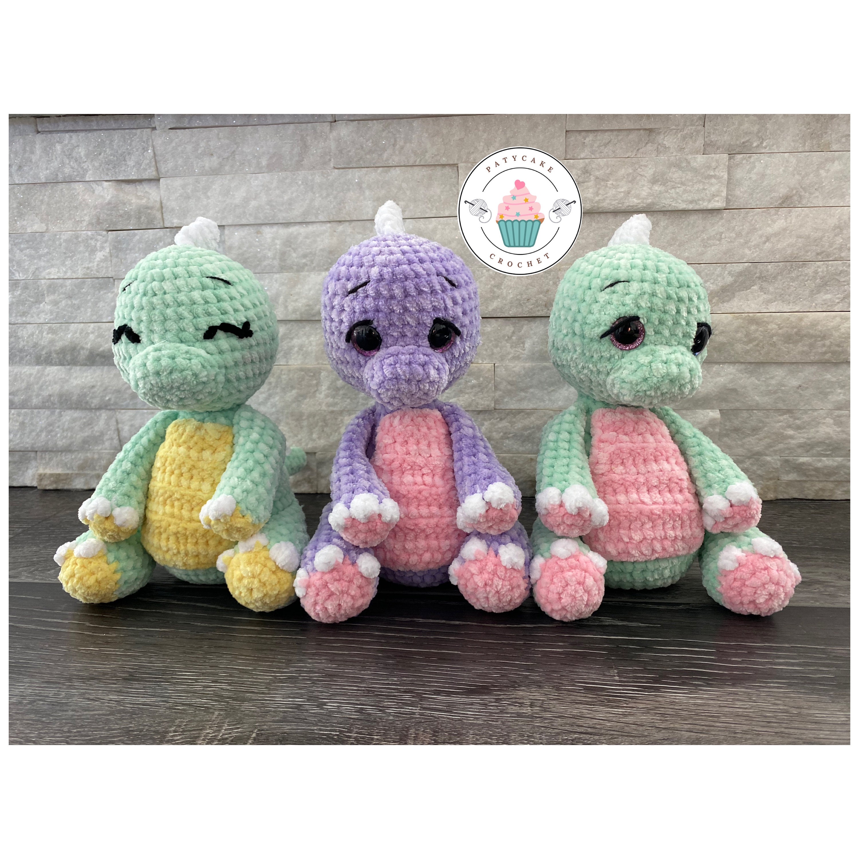 Amigurumi Dinosaur Pattern, Crochet Dinosaur, Dinosaur Toy Pattern ...