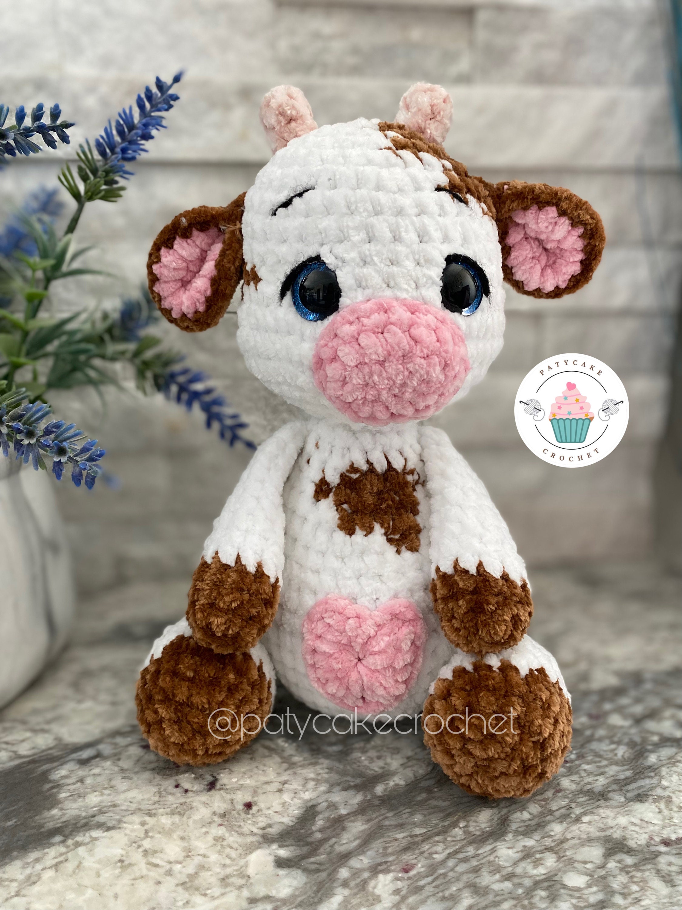 Crochet Cow, Amigurumi Cow Pattern, Cow Toy Pattern, Amigurumi Cow ...