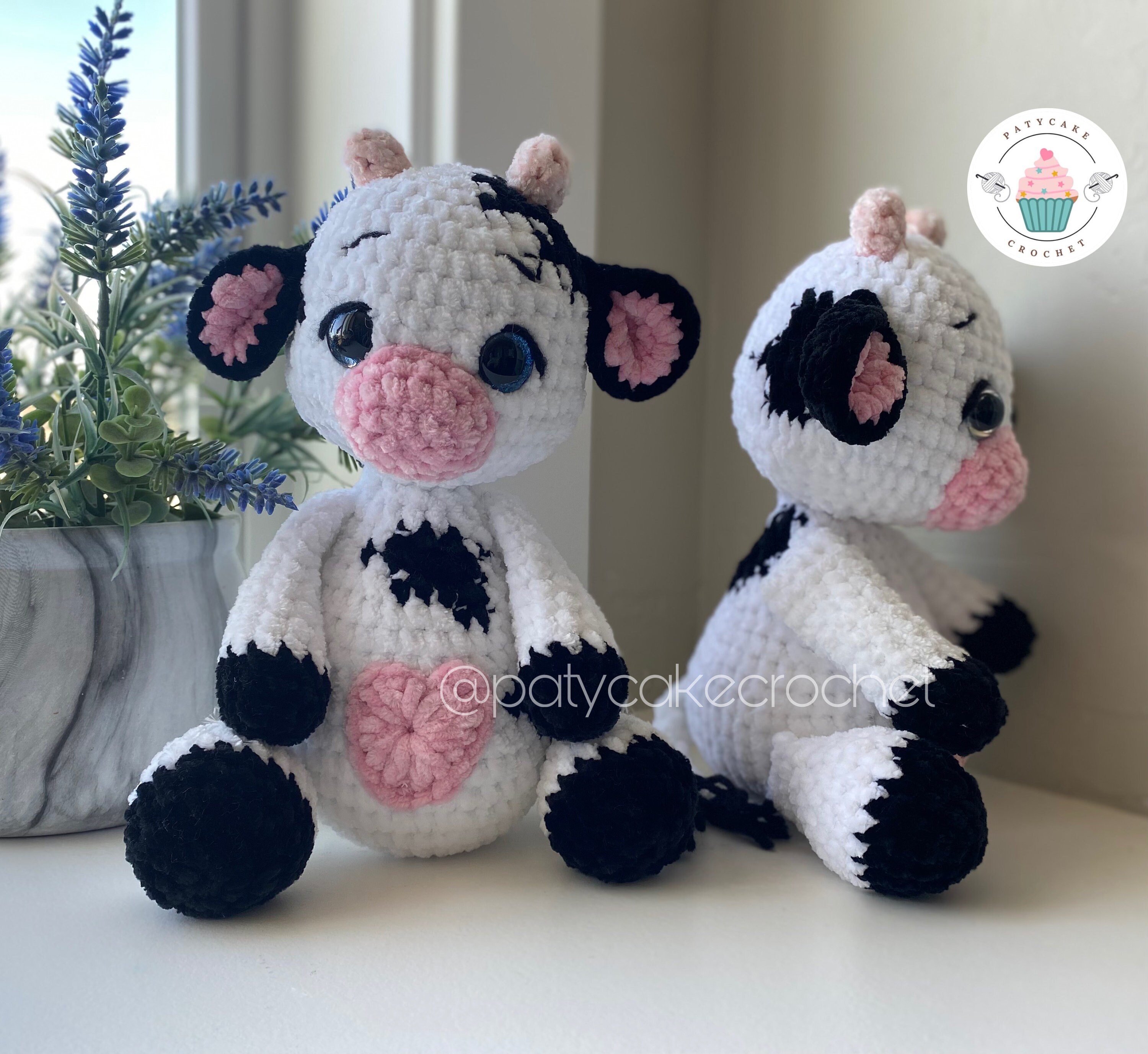 Crochet Cow, Amigurumi Cow Pattern, Cow Toy Pattern, Amigurumi Cow ...