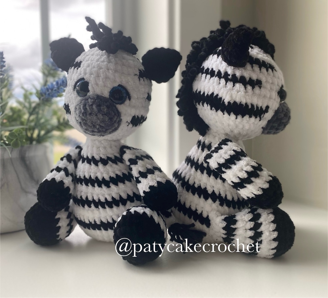 Amigurumi Zebra Pattern, Crochet Zebra, Zebra Toy Pattern, Amigurumi ...