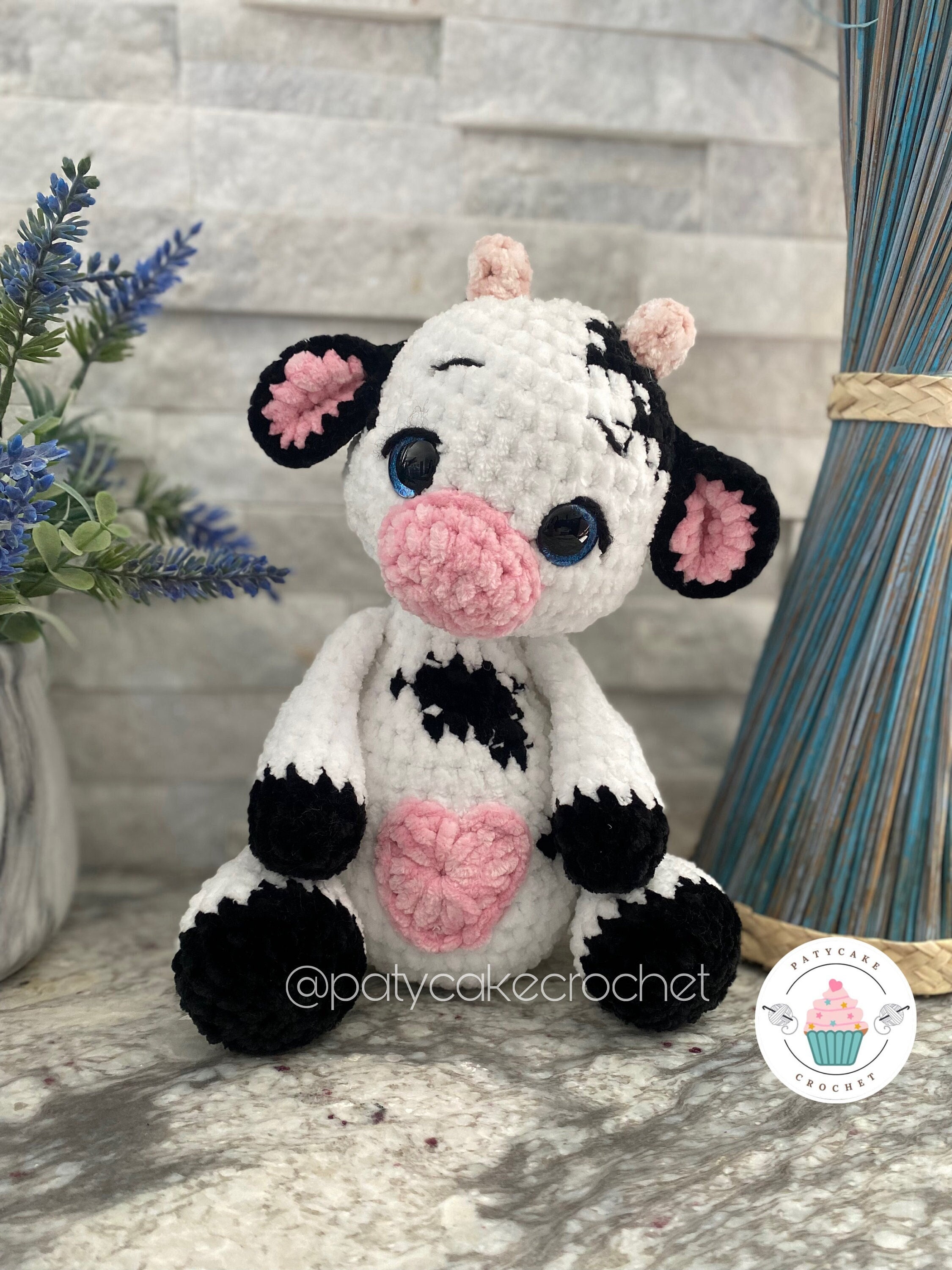 Crochet Cow, Amigurumi Cow Pattern, Cow Toy Pattern, Amigurumi Cow ...