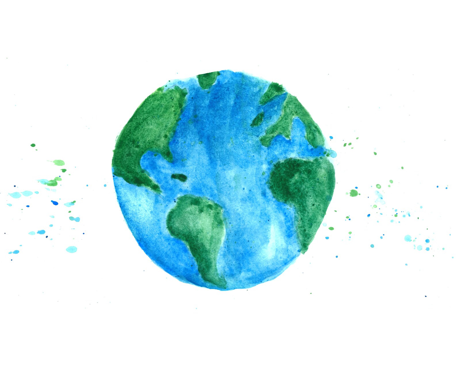 Digital Download Art Print - World Splatter - Etsy