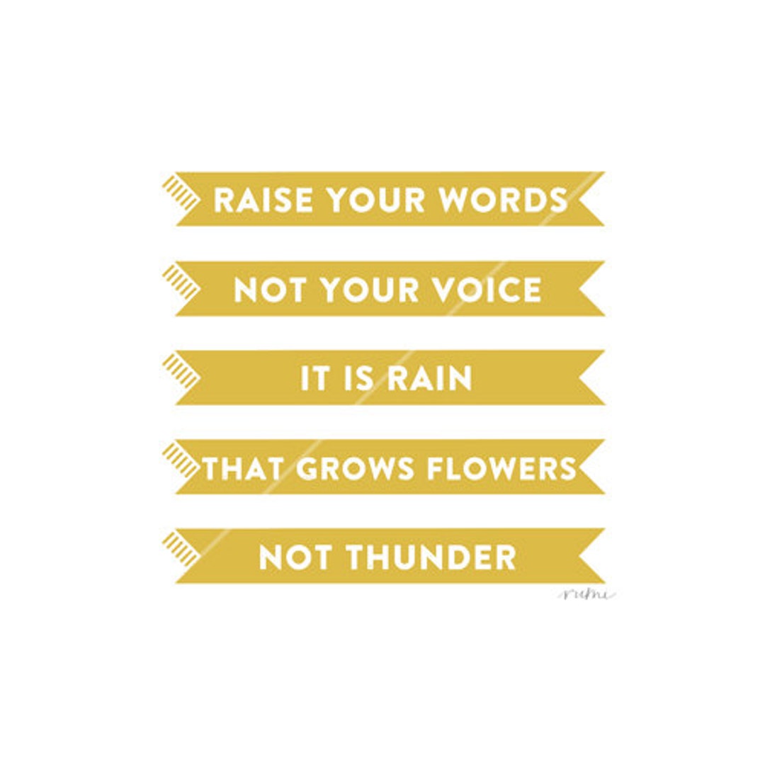 Raise Your Words By Rumi 8x10 FOUR Instant Downloads Etsy raise-your-words-by-rumi-8x10-four-instant-downloads-etsy