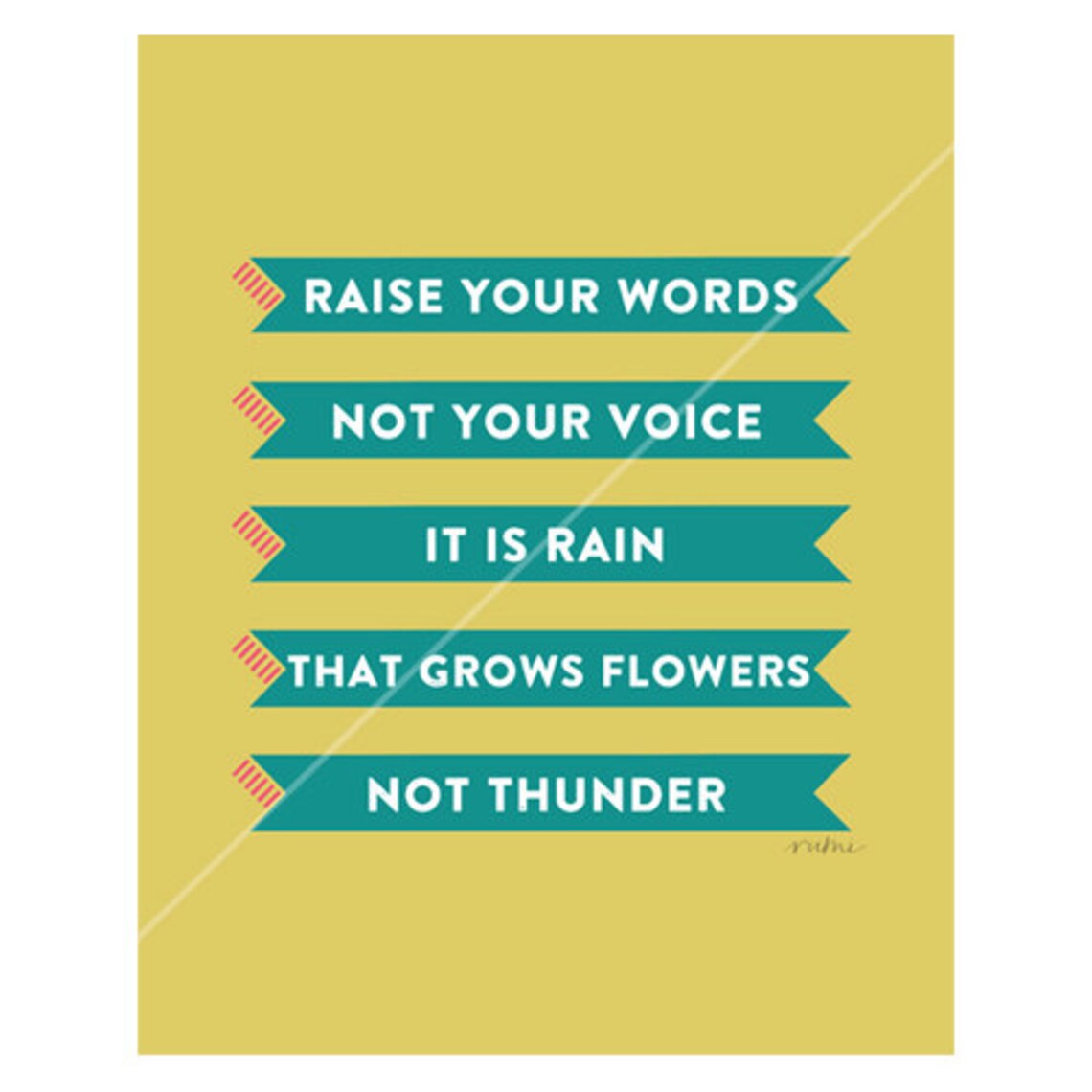 Raise Your Words by Rumi 8x10 (FOUR Instant Downloads) Printable Subway ...