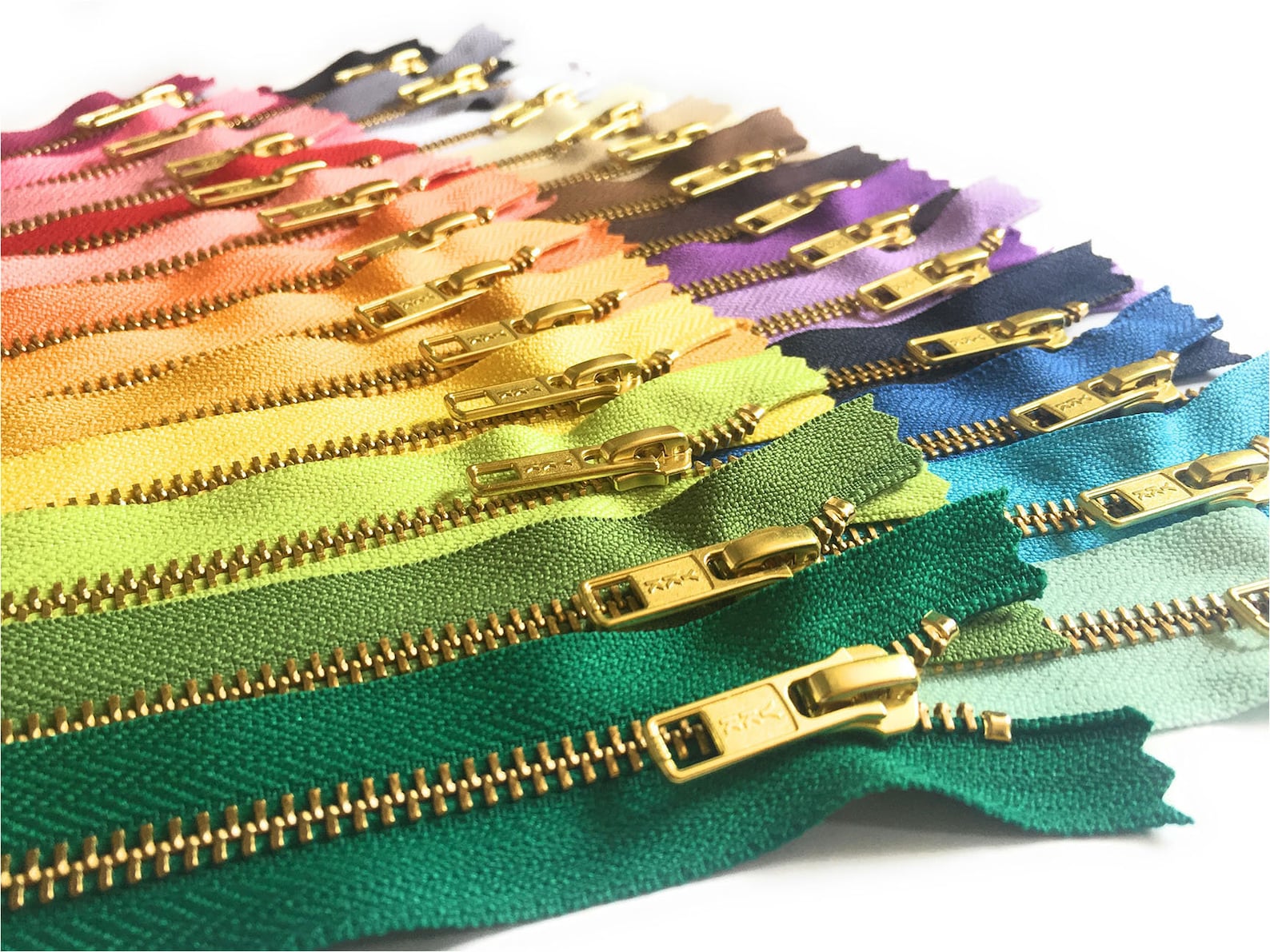 Ykk Metal Regular Zippers, Multicolor Zippers, Jean Zippers, Gold Metal ...