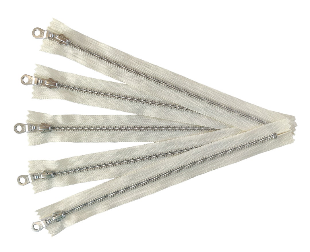 Ykk Metal Zipper, Aluminum Zipper, Donut Pull Zippers, Ykk Silver Zips ...