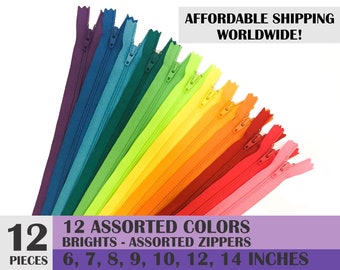 5 10 Zippers YKK 3 Assortment of Colors Color Requests Accepted 500 YKK ...