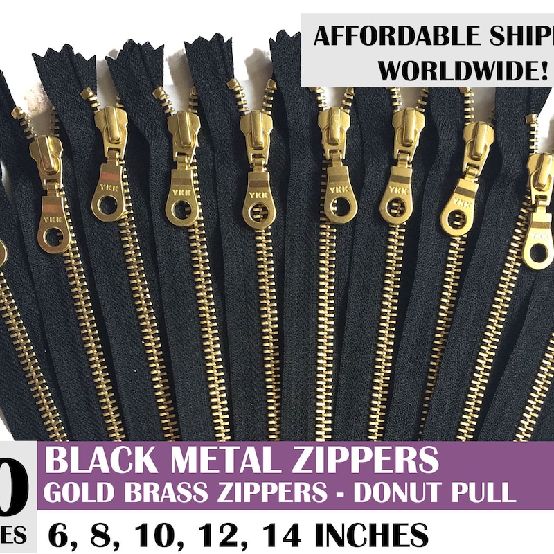 Ykk Metal Zip 6 Inch - Etsy