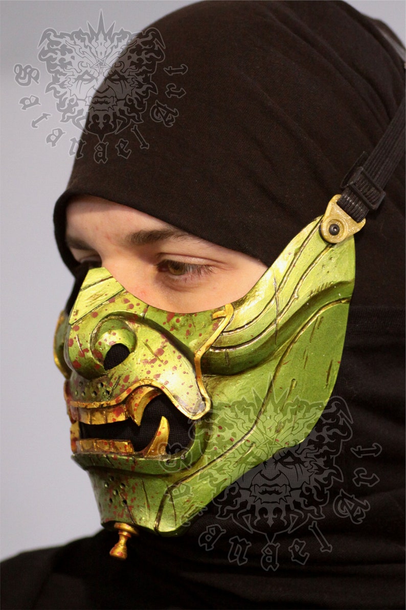 Ghost of Tsushima: Sakai Mask Metalic Green | Etsy