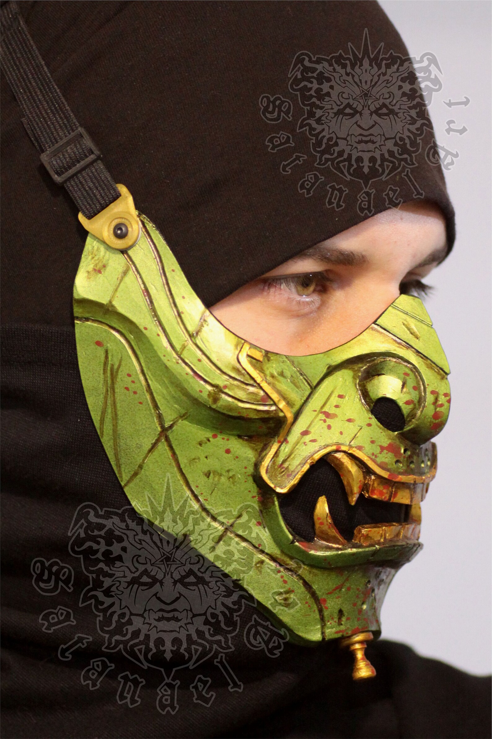 Ghost of Tsushima: Sakai Mask Metalic Green | Etsy