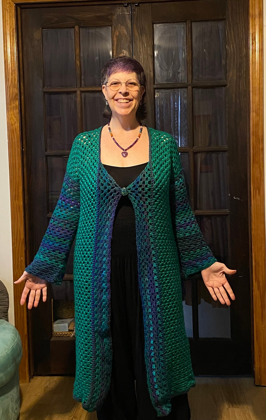 Dragonfly Duster Crochet Sweater - Etsy