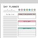 Mini Day Planner Printable Fillable Daily Planner Weekly - Etsy
