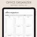 The Office Organizer - Planner Page, Work Planner, Office Planner, to ...