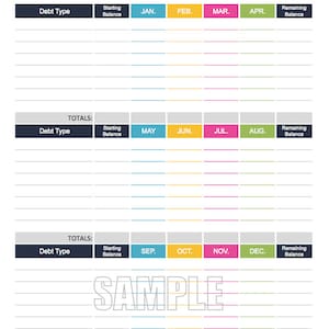 Money Management Set - Fillable, Financial Printables, Bill Organizer ...