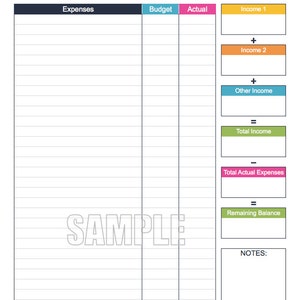 Money Management Set - Fillable, Financial Printables, Bill Organizer ...