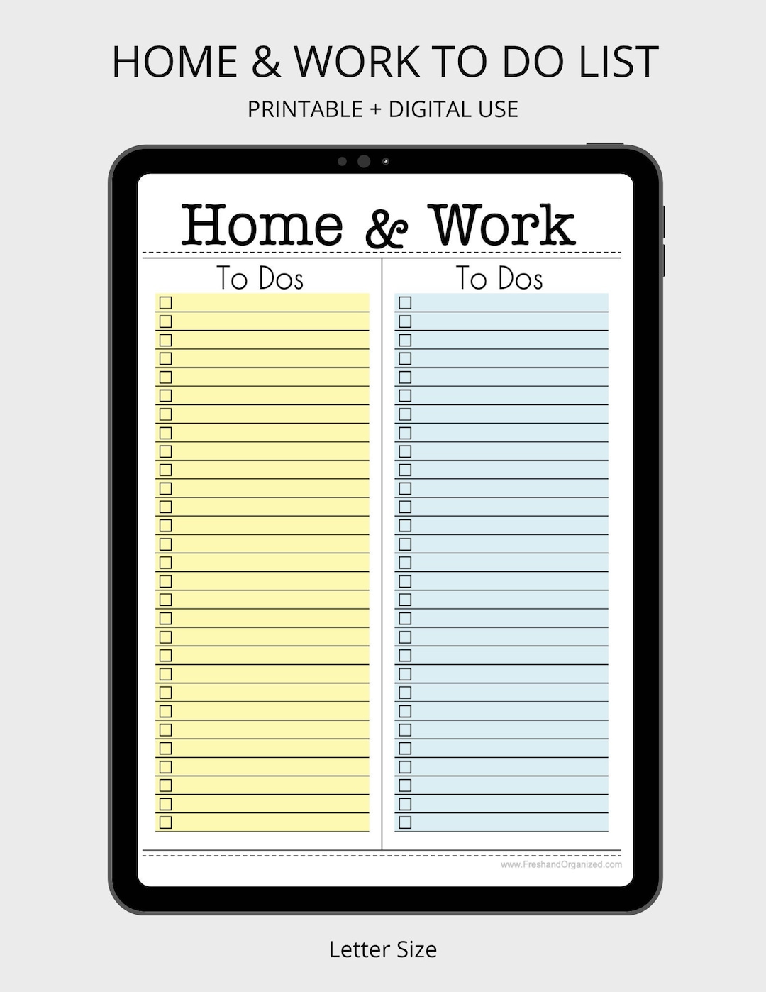 Home and Work to Do Lists - Home Task List, Work Task List, Work From ...