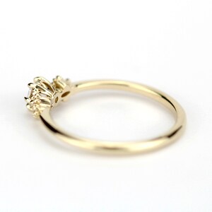 Delicate Diamond Ring, Engagement Ring White Diamond, Minimalist ...