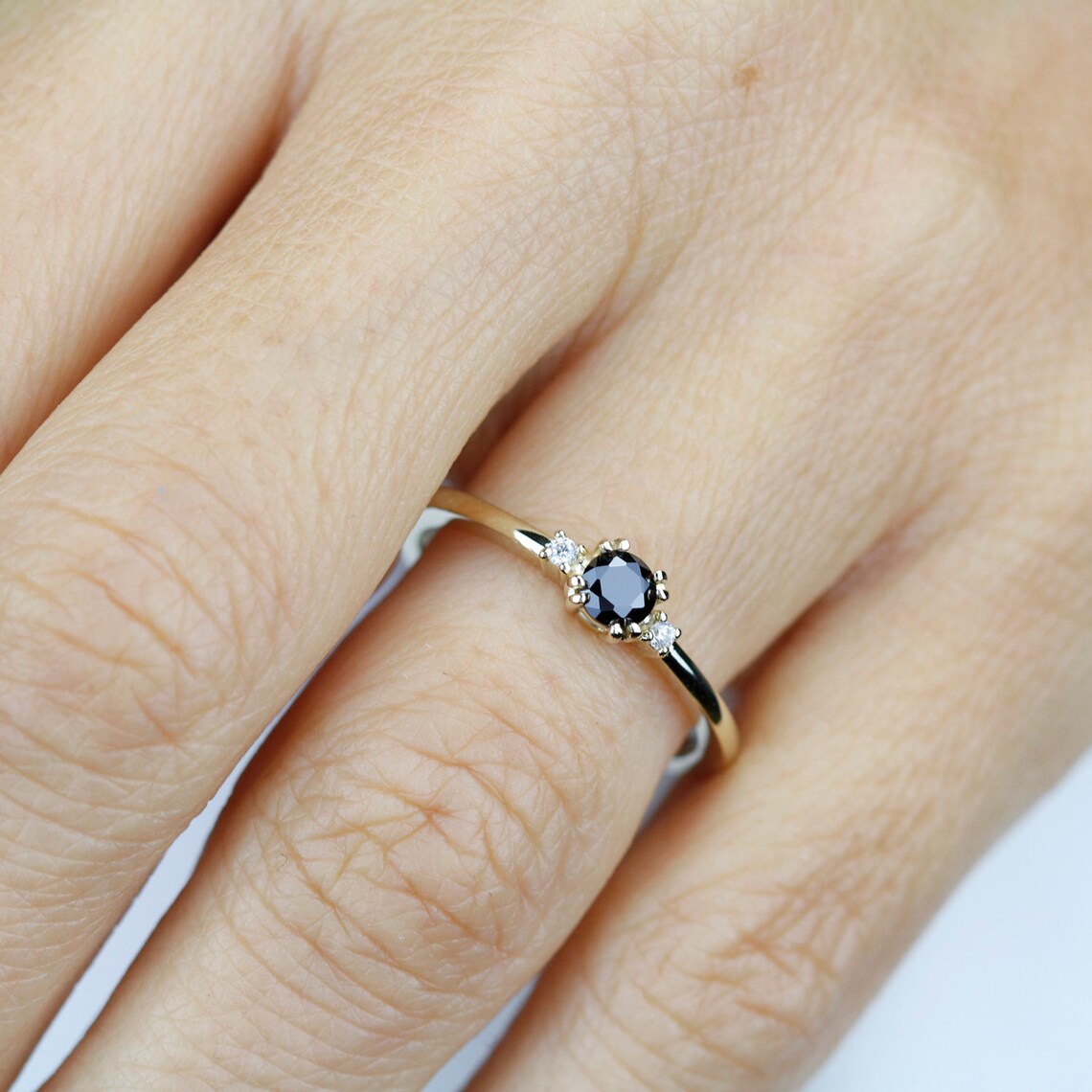 Diamond Ring Classy Diamond Ring Minimalist Engagement Ring | Etsy