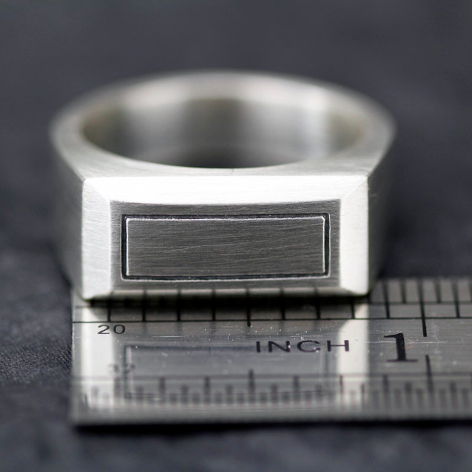 Signet Ring Men Ring Man Signet Signet Ring Rectangle - Etsy