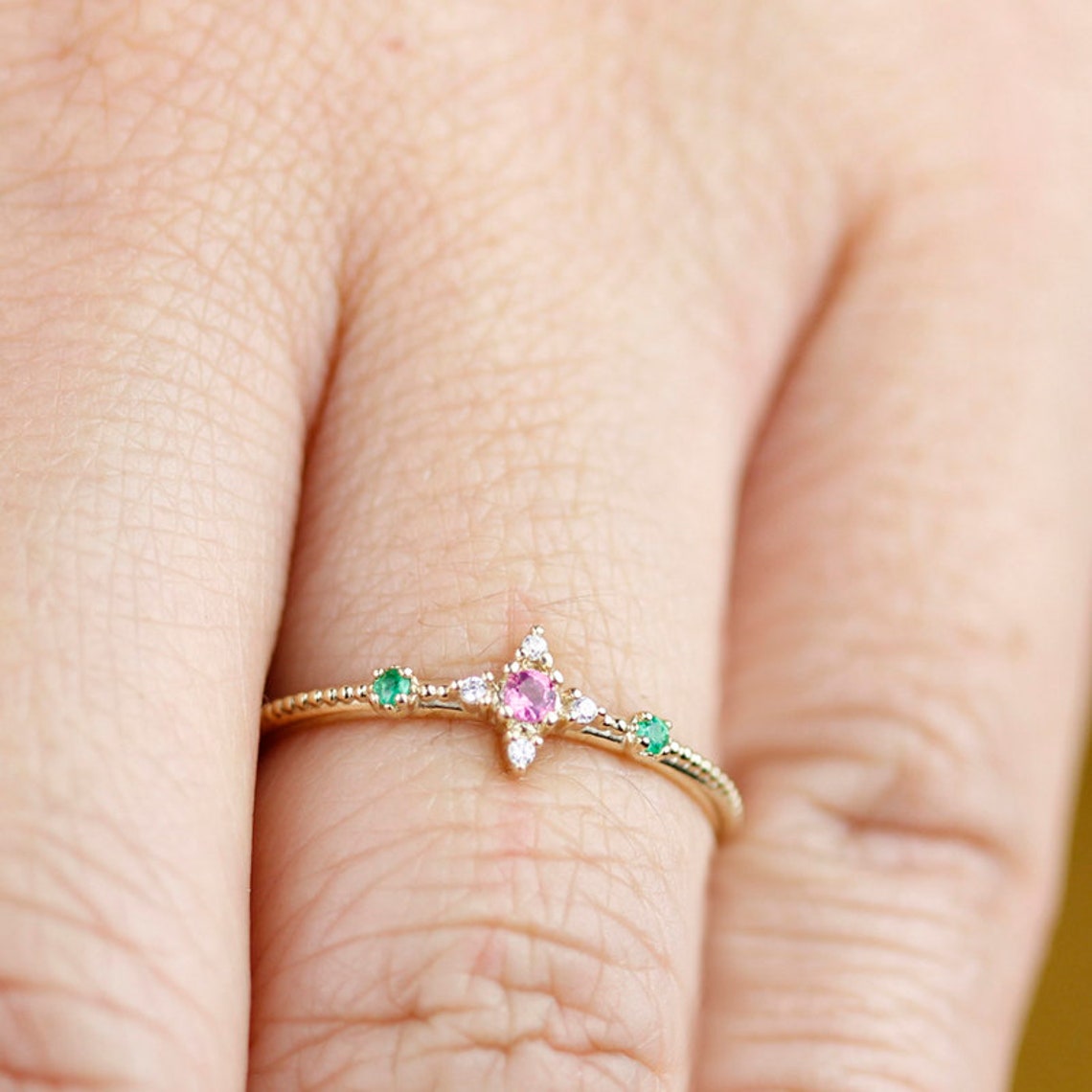 Delicate Engagement Ring Engagement Ring Dainty Ring - Etsy