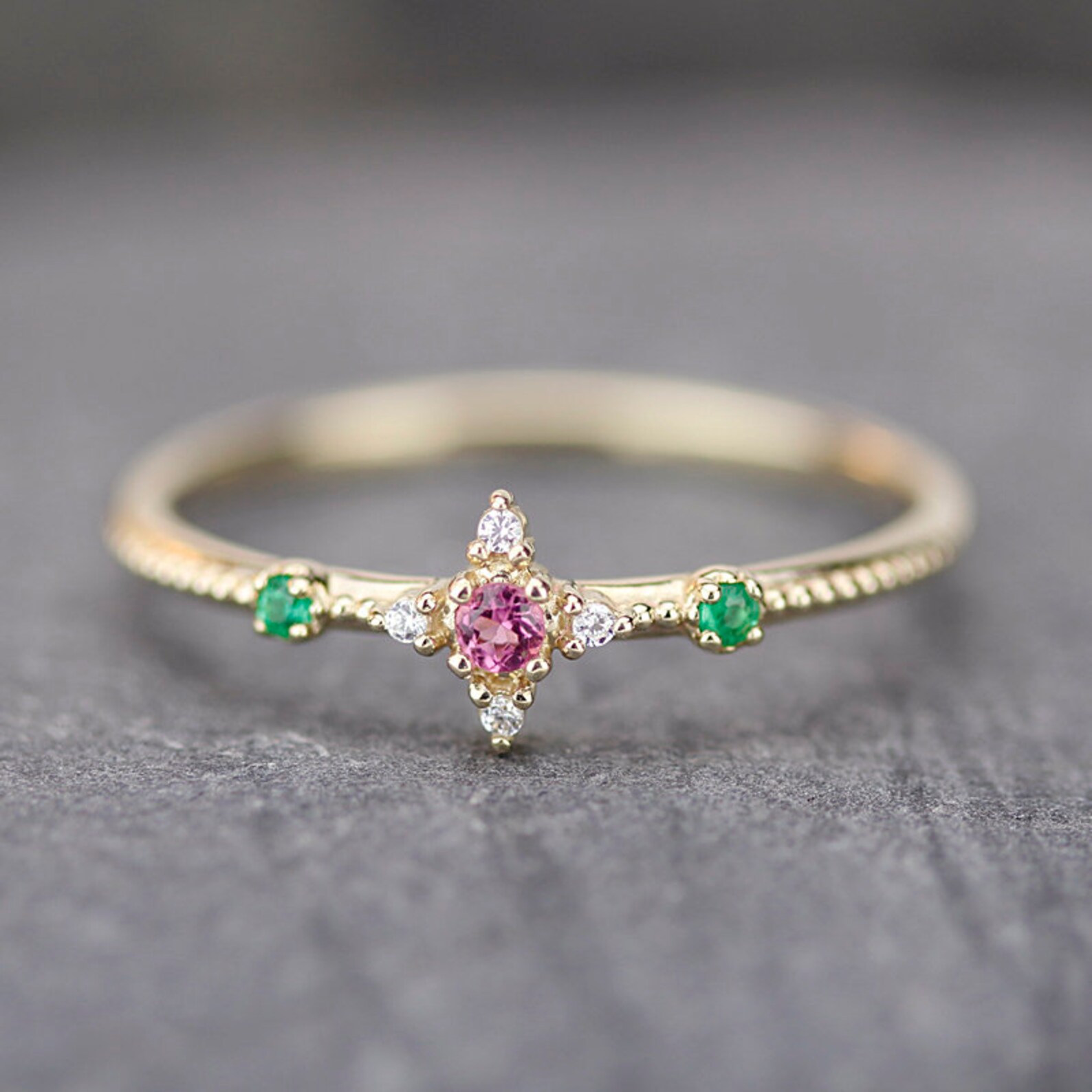 Delicate Engagement Ring Engagement Ring Dainty Ring - Etsy