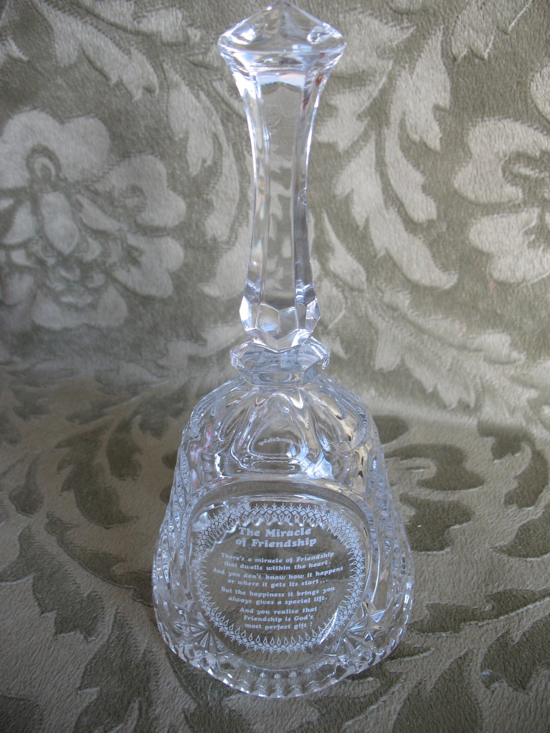 1988 Artmark Chicago Friendship Crystal Bell - Etsy