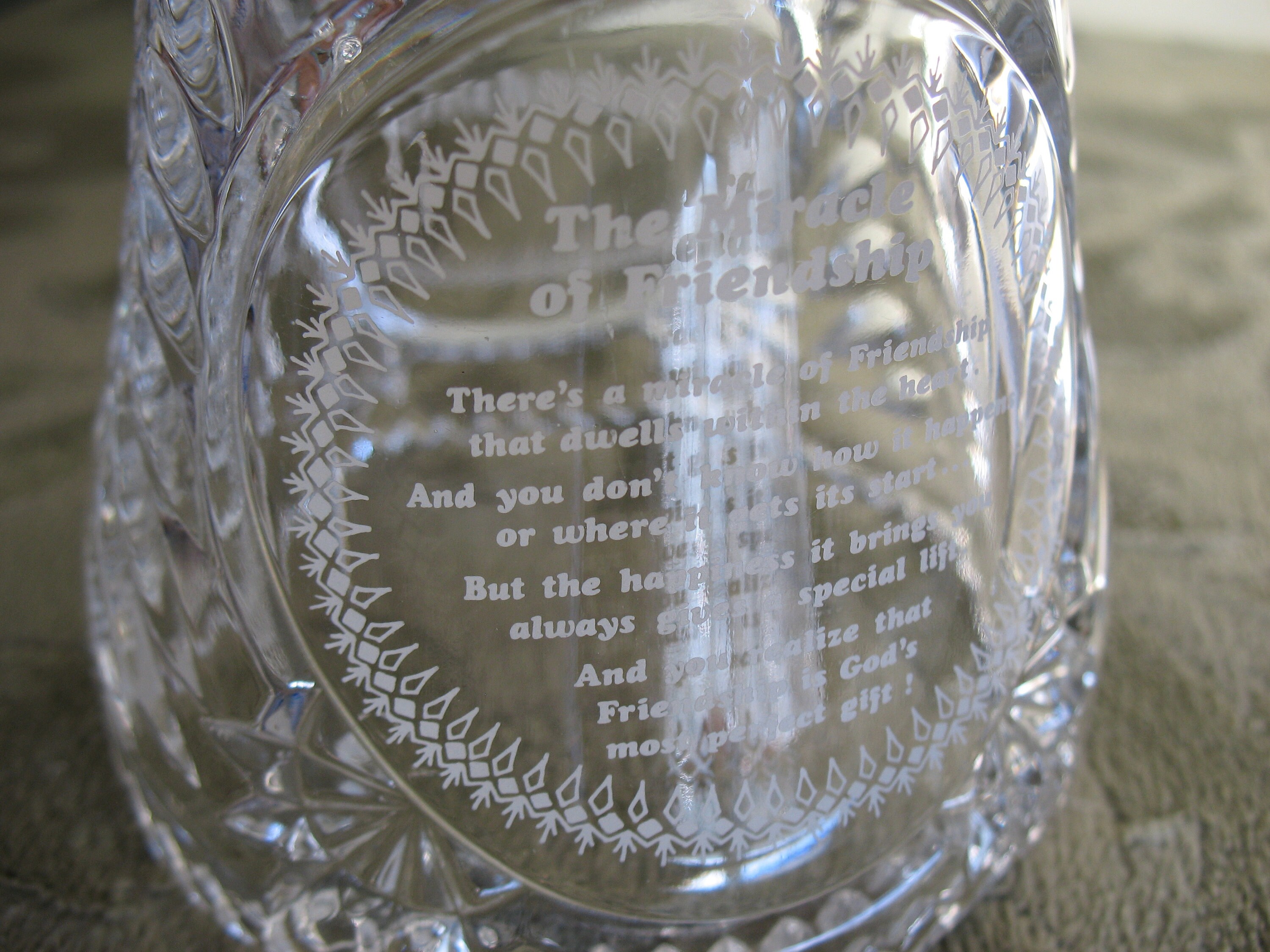 1988 Artmark Chicago Friendship Crystal Bell - Etsy