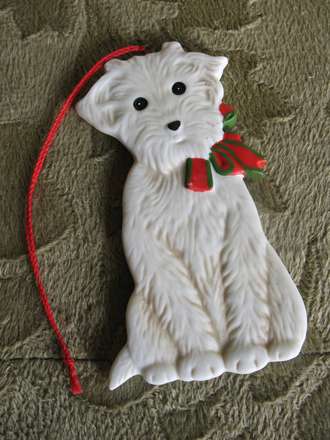 1984 Gordon Fraser Schmid Terrier Ceramic Ornament - Etsy