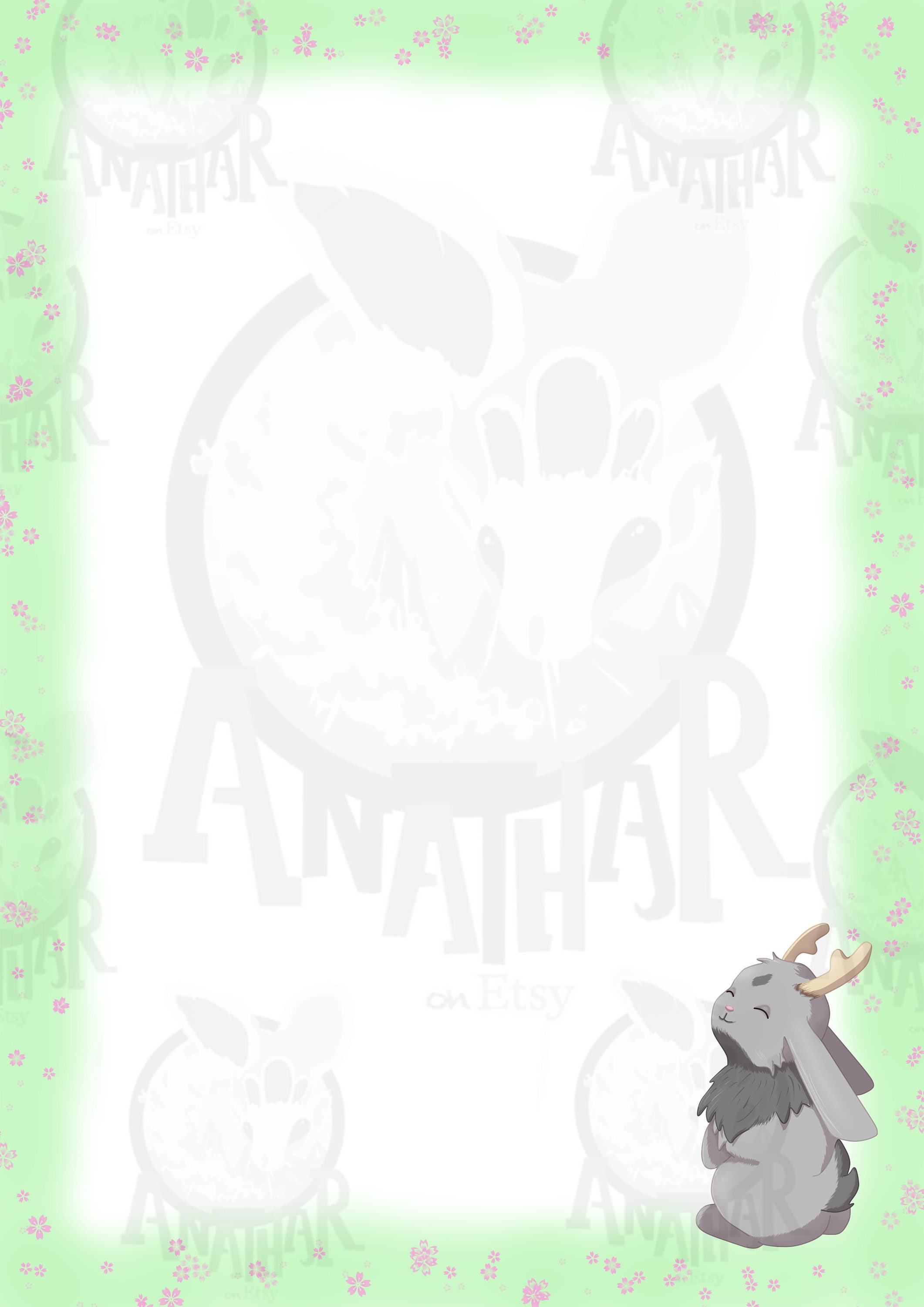 Printable Fantasy Creature Stationary / Digital Download / 5 A4 Pages ...