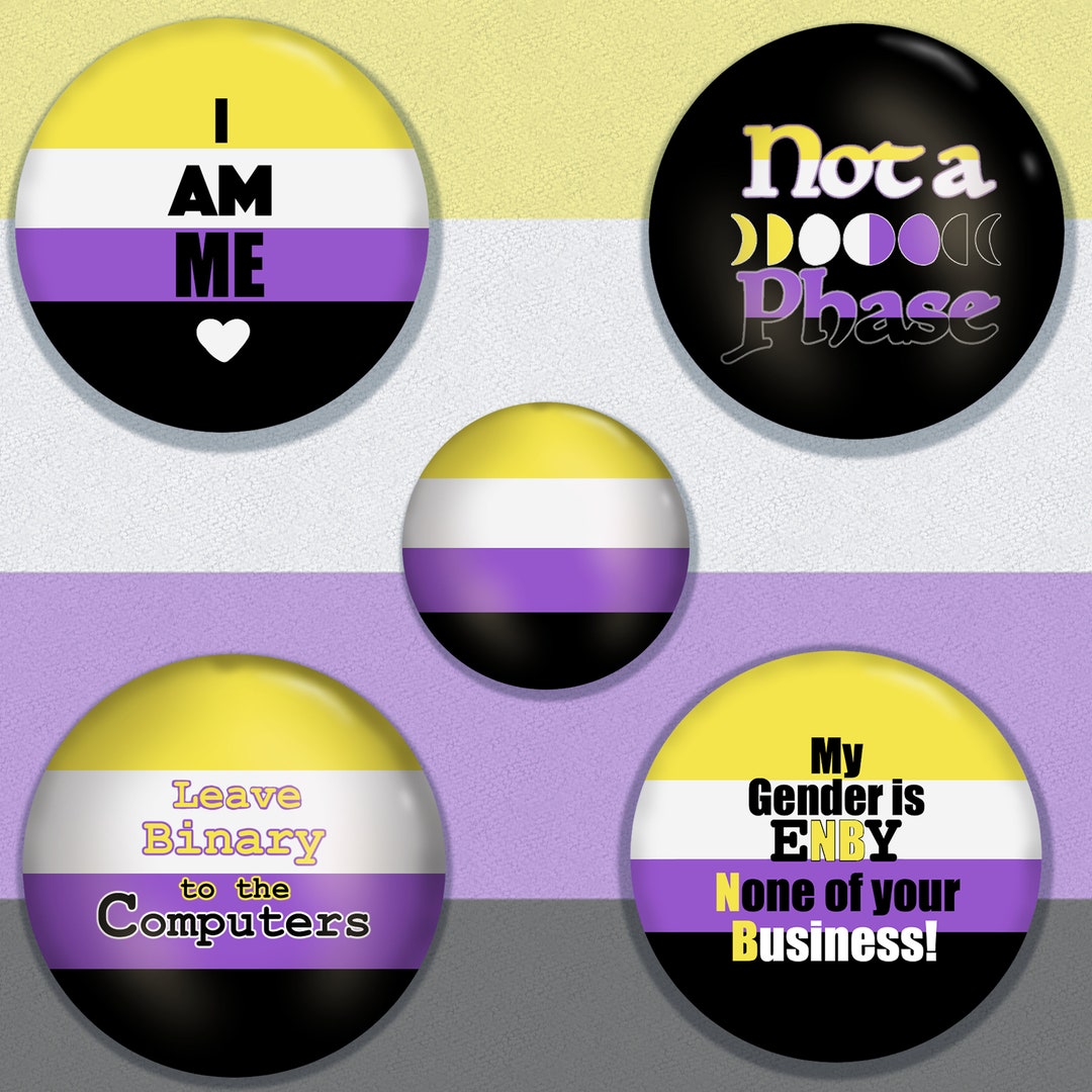 Non Binary Pride Badges - 38mm - Etsy