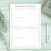 Goal Planner Printable Canva TEMPLATE Planner PDF 1 Page Editable ...
