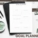 Goal Planner Printable Canva TEMPLATE Planner PDF 1 Page Editable ...