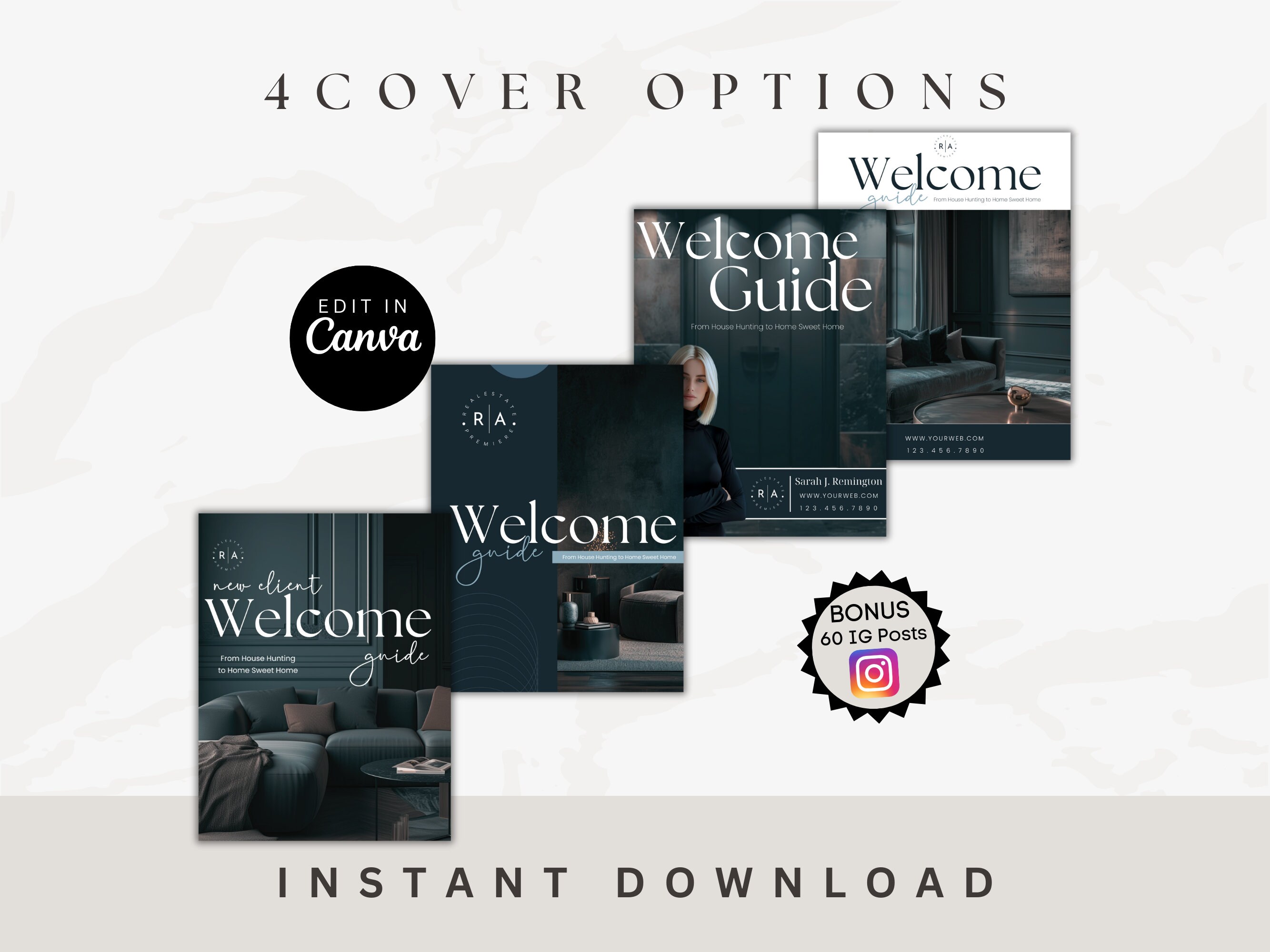 Luxury Real Estate Guide Ultimate Welcome Packet Canva Templates Modern ...