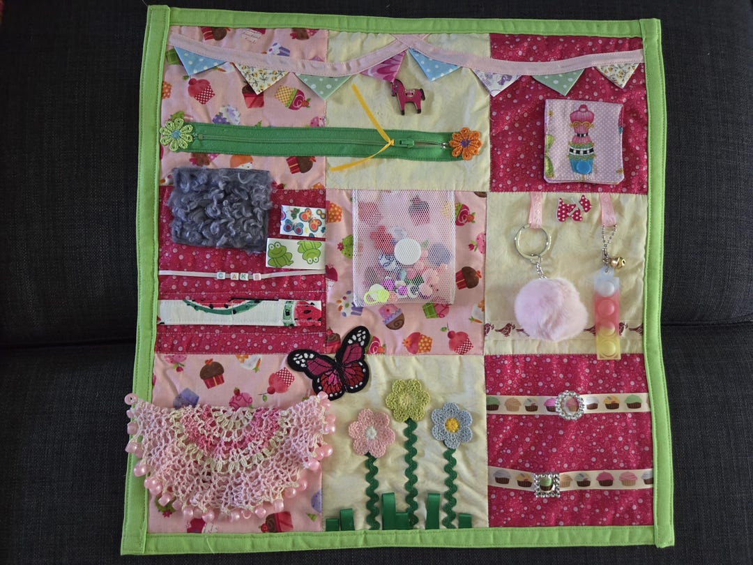Sensory Fidget Quilt: Dementia Activity Mat for Restless Hands - Etsy