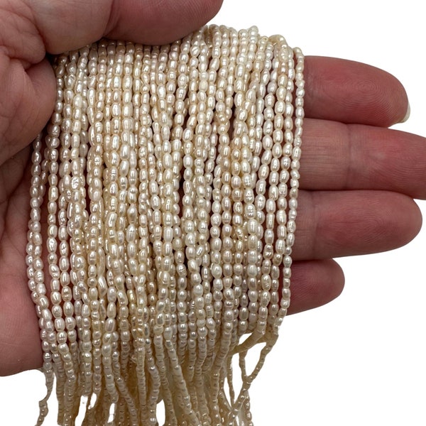 Rice Pearl Necklace - Etsy