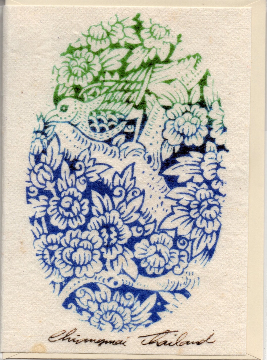 Thai Traditional Art of Bird by Printing on Saa Paper - Etsy