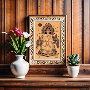 Thai Traditional Art of Buddha by Printing on Sepia Paper. - Etsy