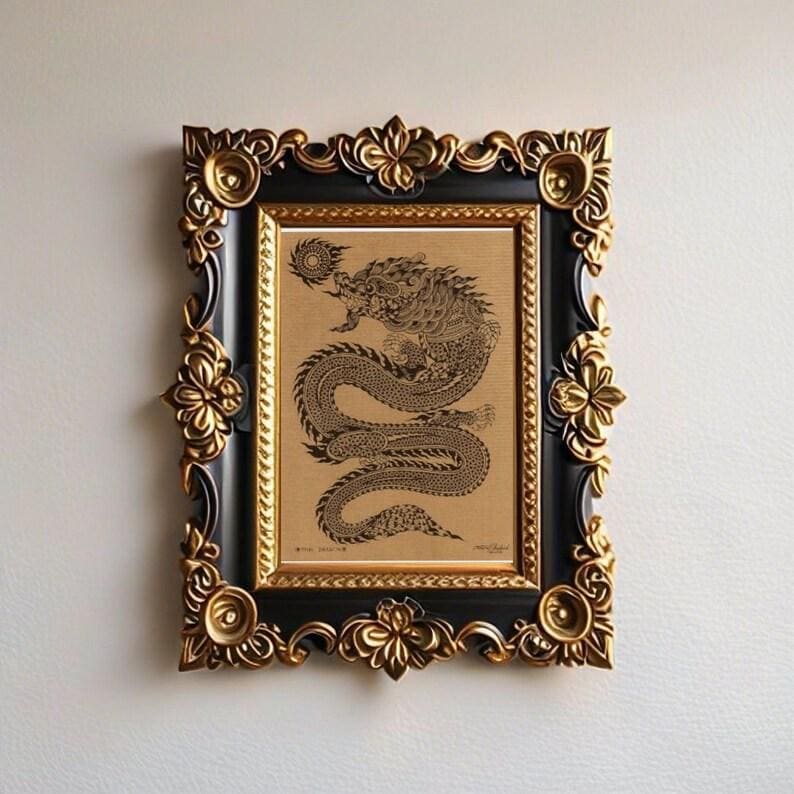 Digital File Download, Prints Art,thai Traditional Art of Thai Dragon ...
