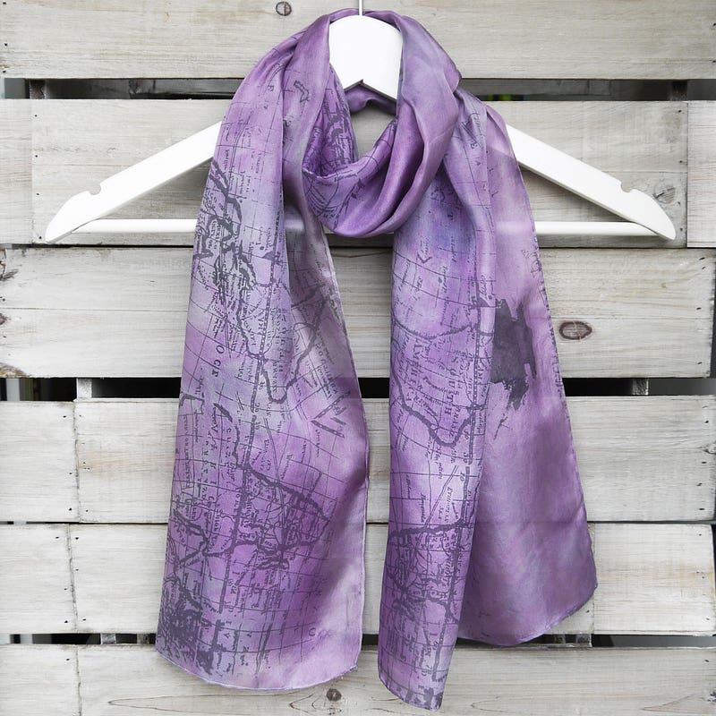 Map Scarf - Etsy