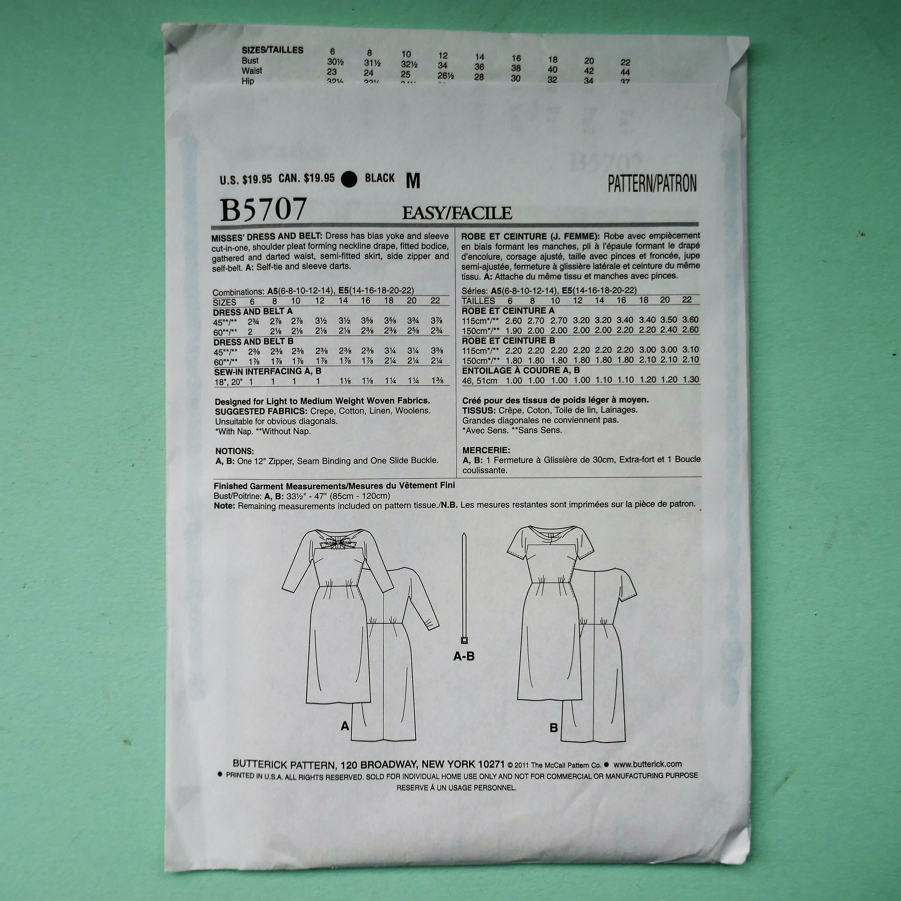 UNCUT BUTTERICK Retro Sewing Pattern 5707 // 1958 Misses - Etsy