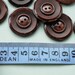 8 Large Sized Early 20th Century VINTAGE Brown Plastic Buttons - 3.2 Cm ...